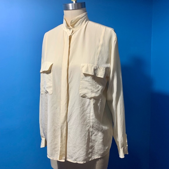 Alan Chauvin | Tops | Vintage Alan Chauvin Silk Shirt | Poshmark